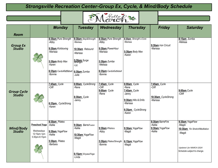 Fitness | City of Strongsville